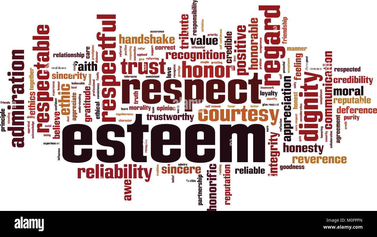 Dignity honor respect word cloud hi-res stock photography and images ...
