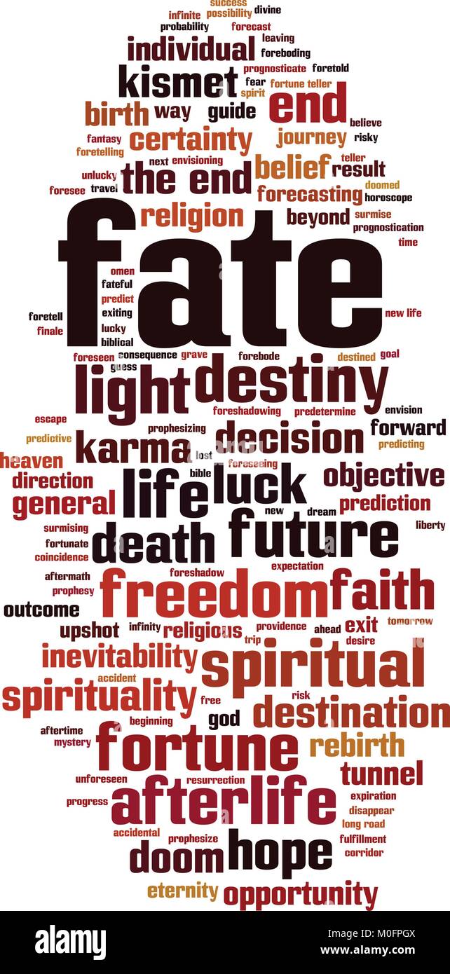 Fate word cloud concept. Vector illustration Stock Vector Image & Art ...
