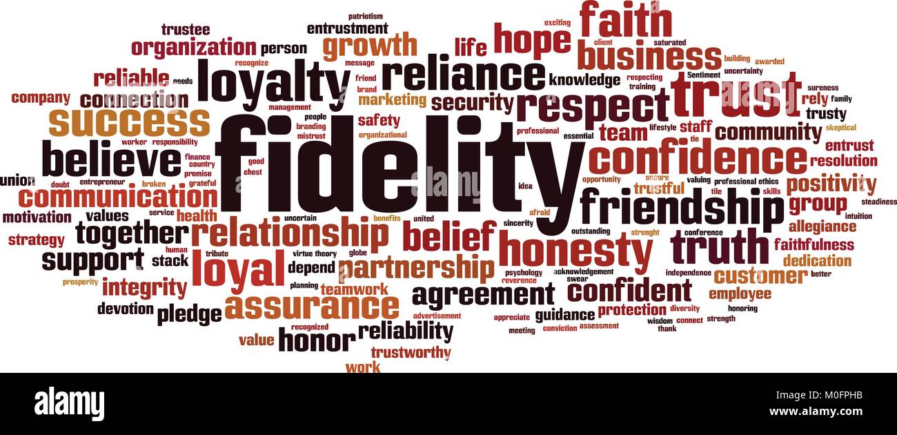 Fidelity word cloud concept. Vector illustration Stock Vector Image ...
