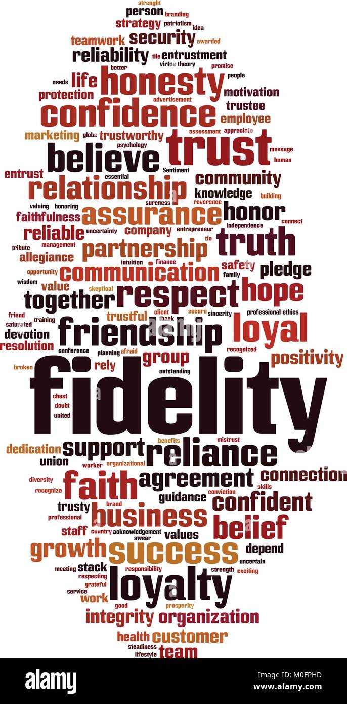 Fidelity word cloud concept. Vector illustration Stock Vector Image ...