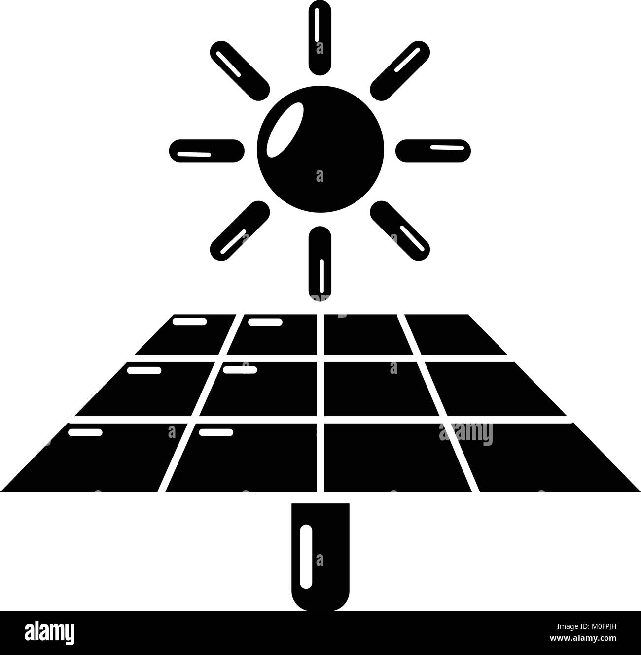 Solar energy icon, simple style Stock Vector Image & Art - Alamy