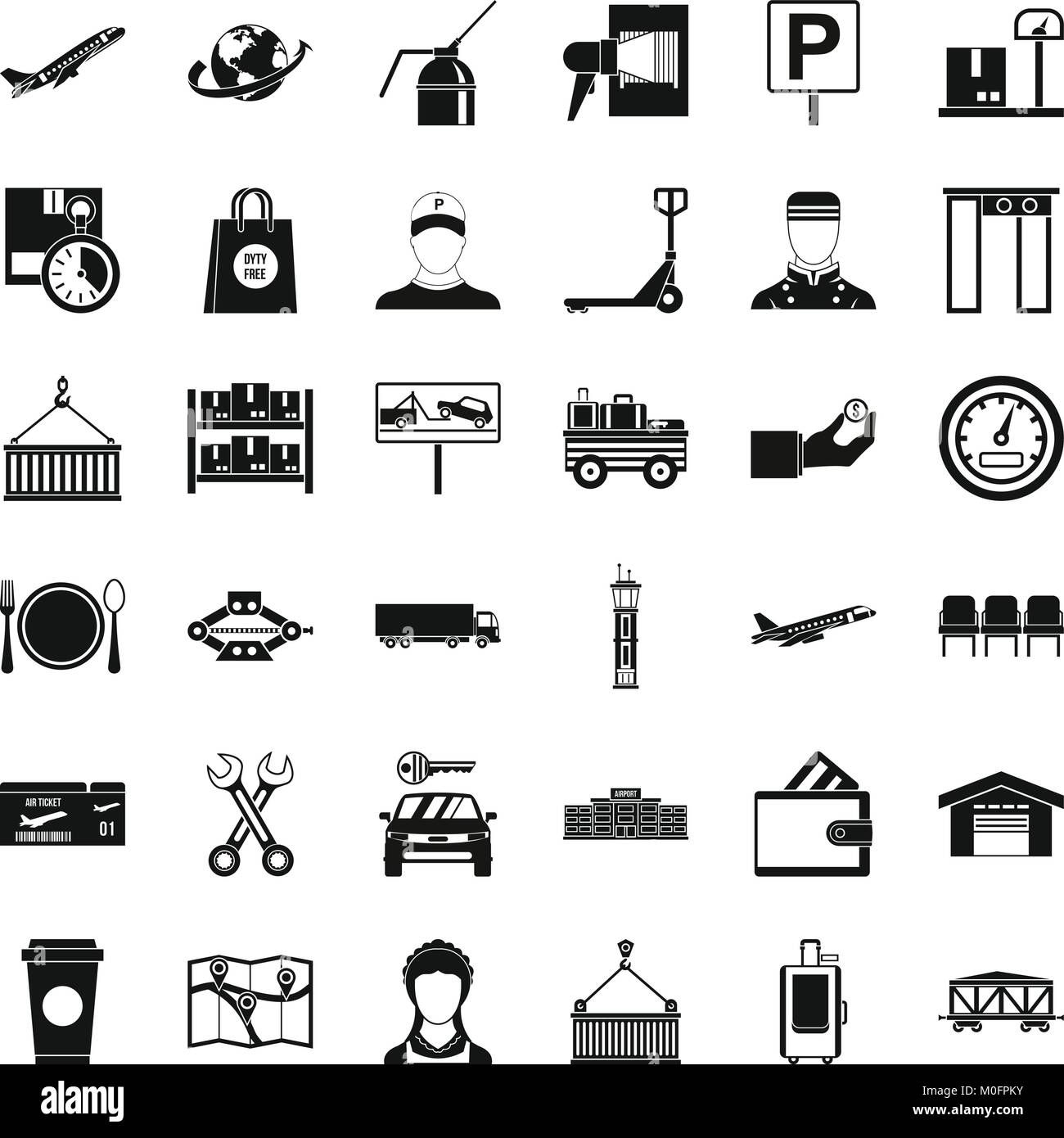 Storage icons set, simple style Stock Vector Image & Art - Alamy