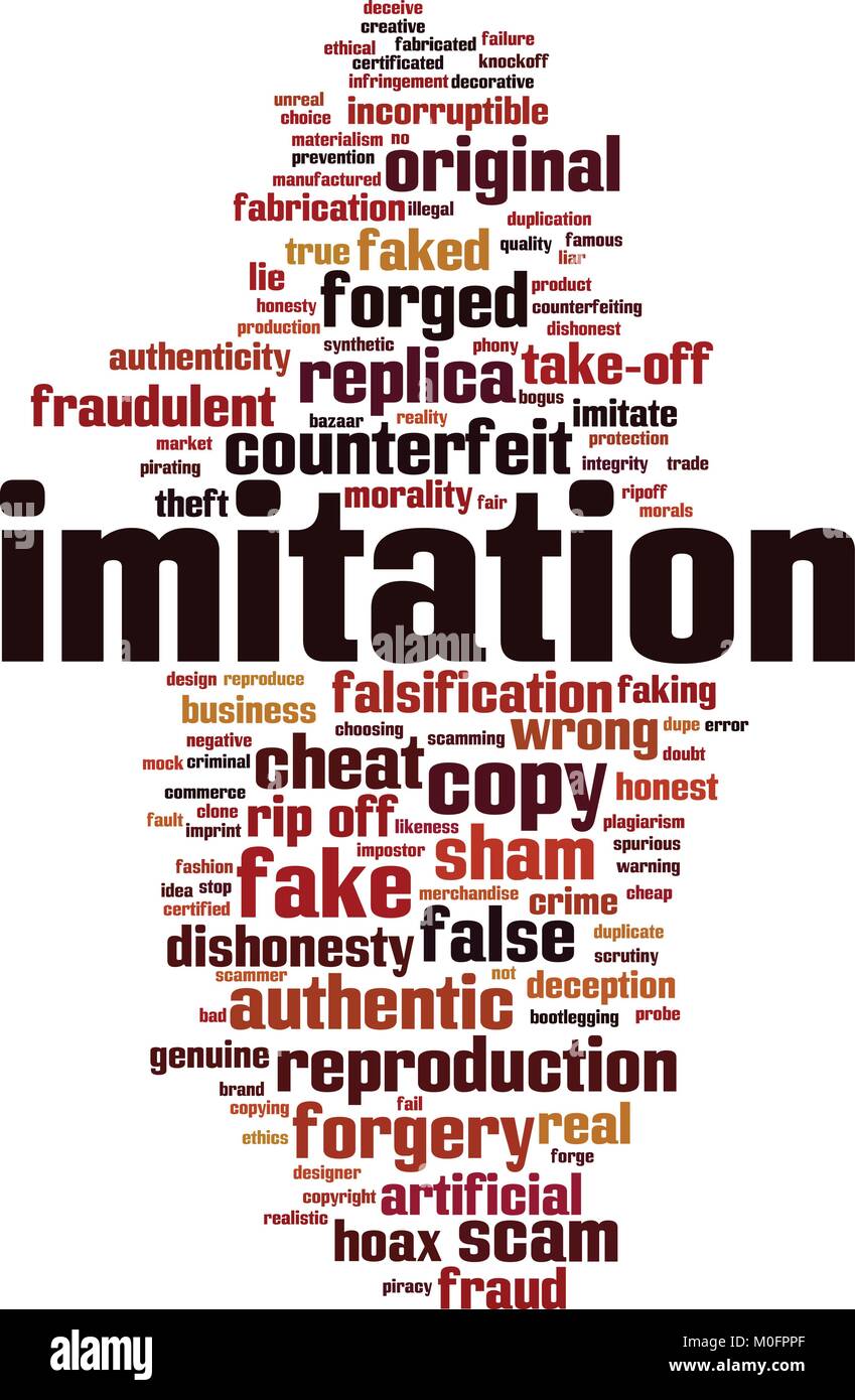 Imitation word cloud concept. Vector illustration Stock Vector Image ...