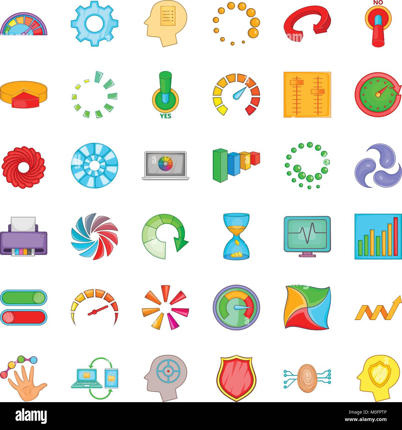 Circular icons set, cartoon style Stock Vector Image & Art - Alamy