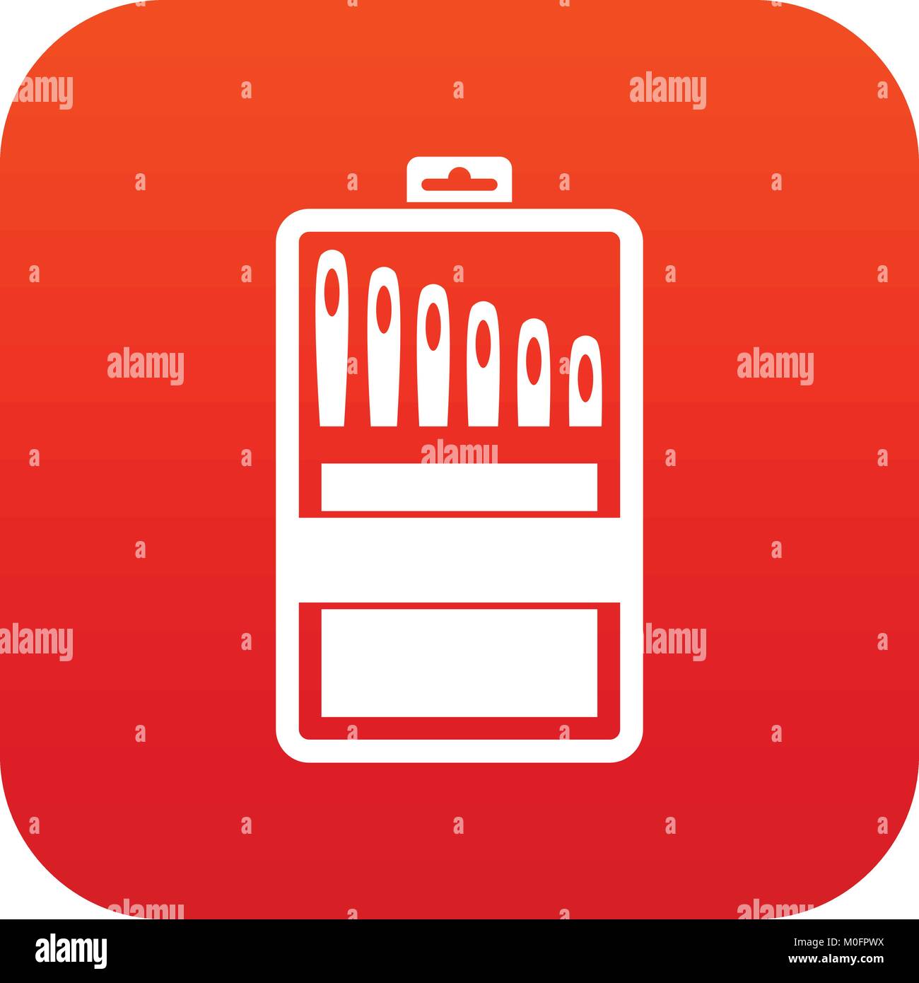 Set of needles icon digital red Stock Vector Image & Art - Alamy