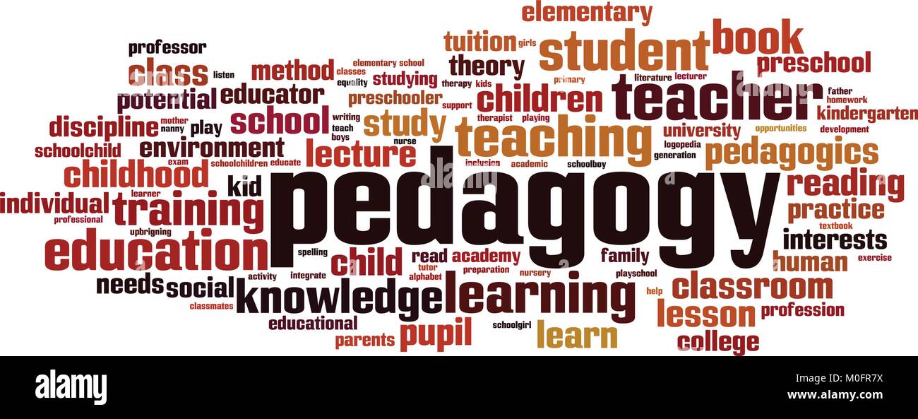 Pedagogy word cloud concept. Vector illustration Stock Vector Image ...