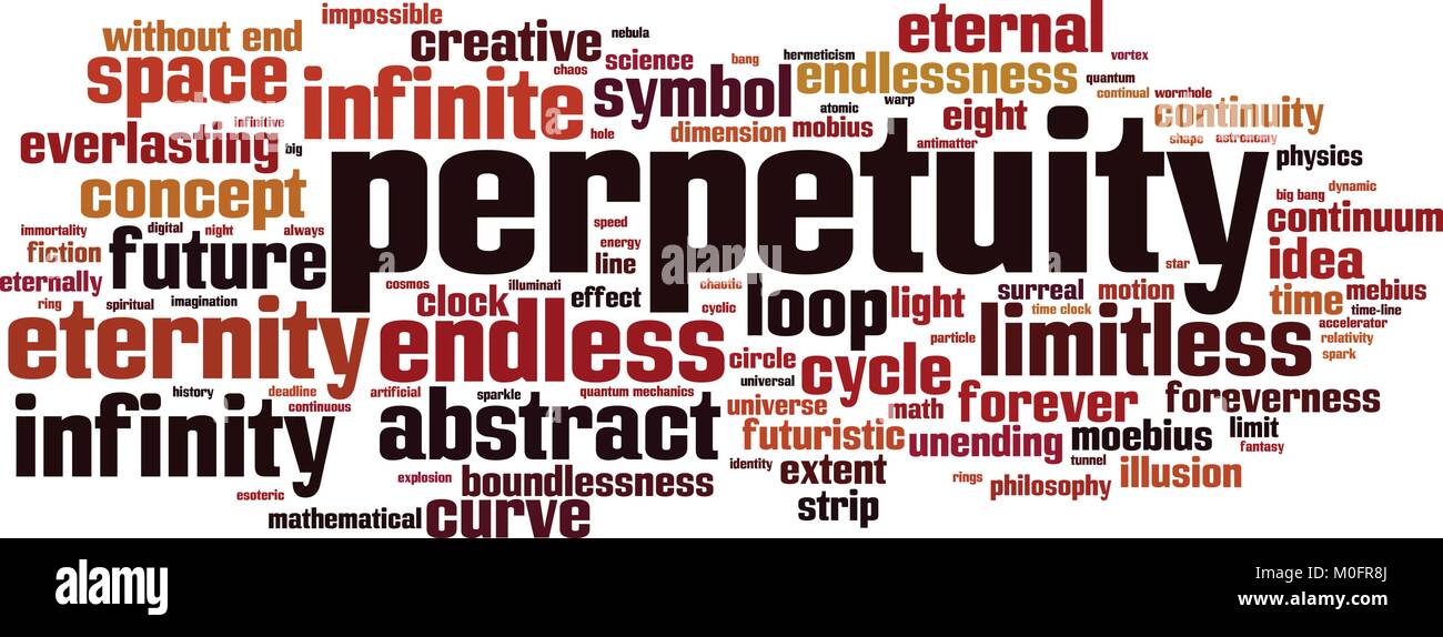 Perpetuity word cloud concept. Vector illustration Stock Vector Image ...