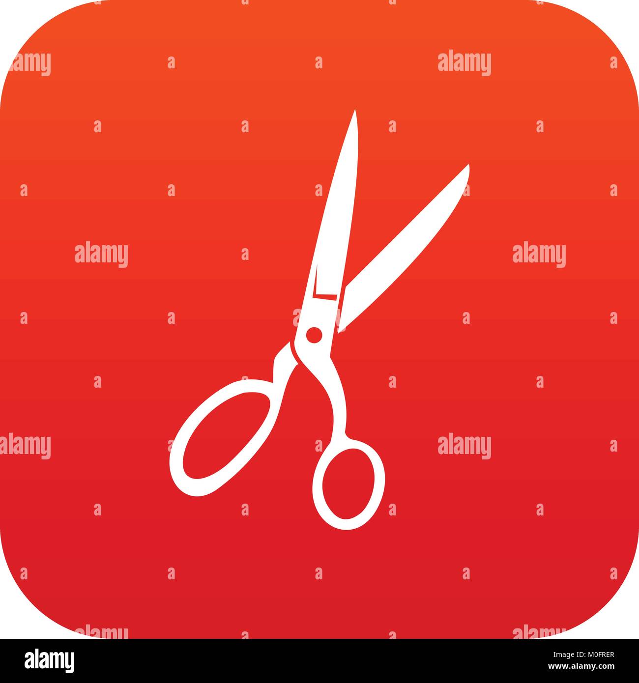Sewing scissors icon digital red Stock Vector Image & Art - Alamy