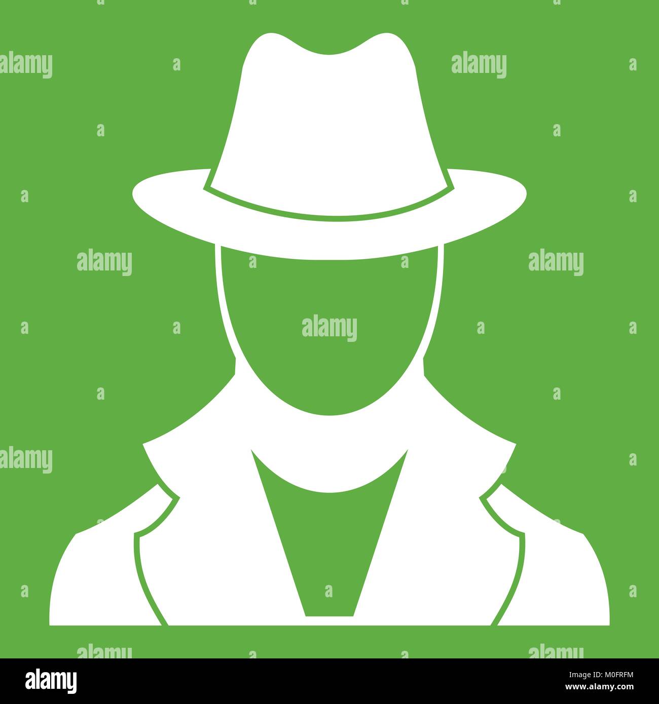 Spy icon green Stock Vector Image & Art - Alamy