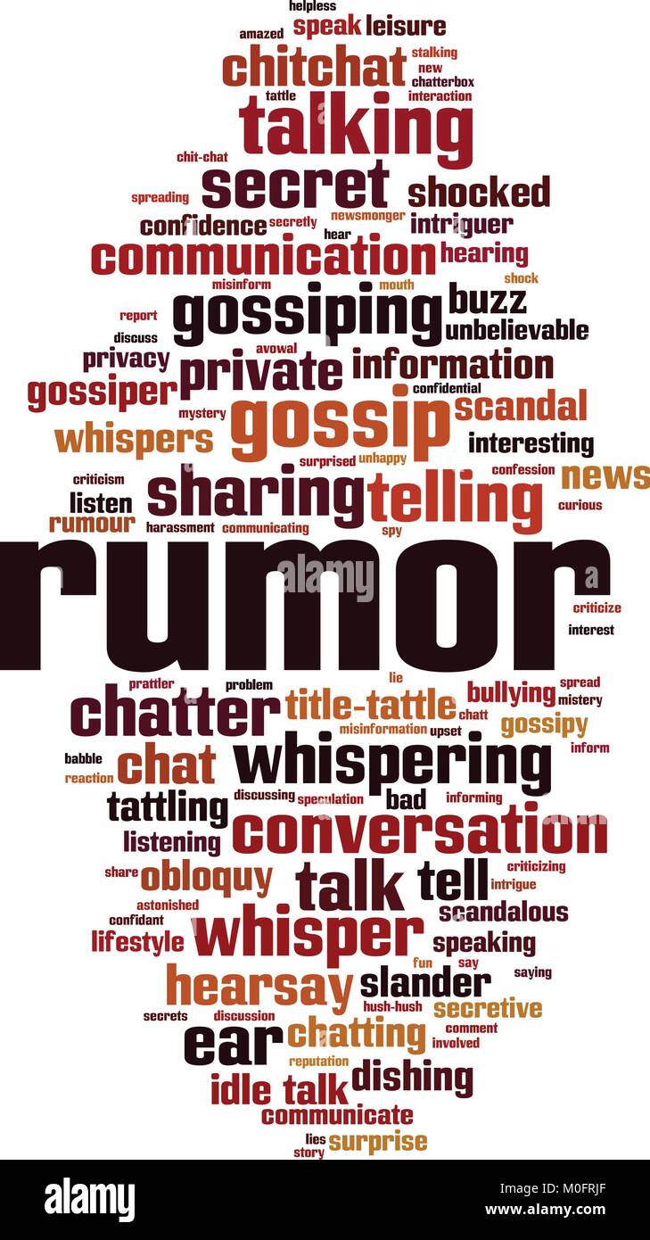 Rumor word cloud concept. Vector illustration Stock Vector Image & Art ...