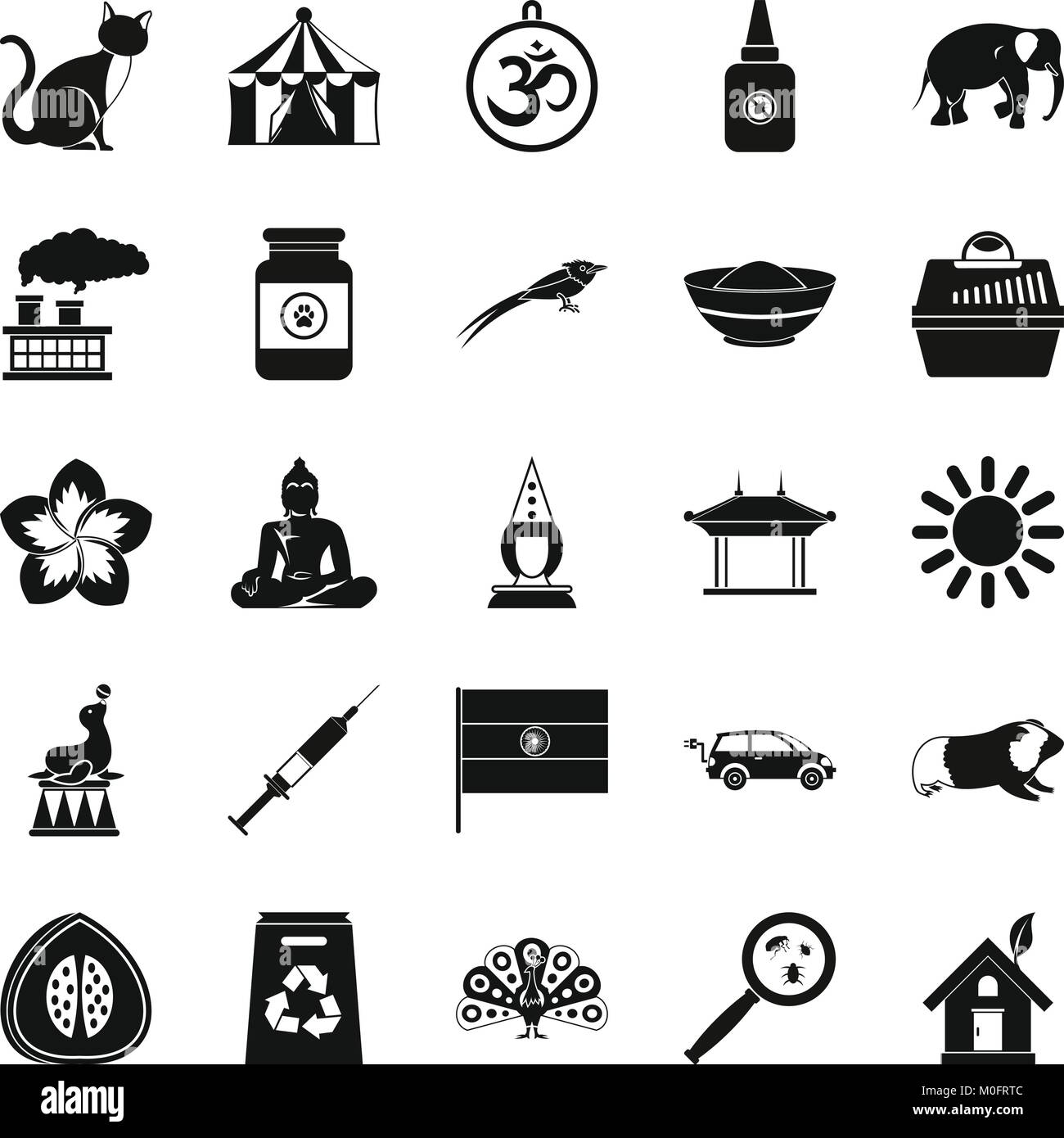 Habitat icons set, simple style Stock Vector Image & Art - Alamy