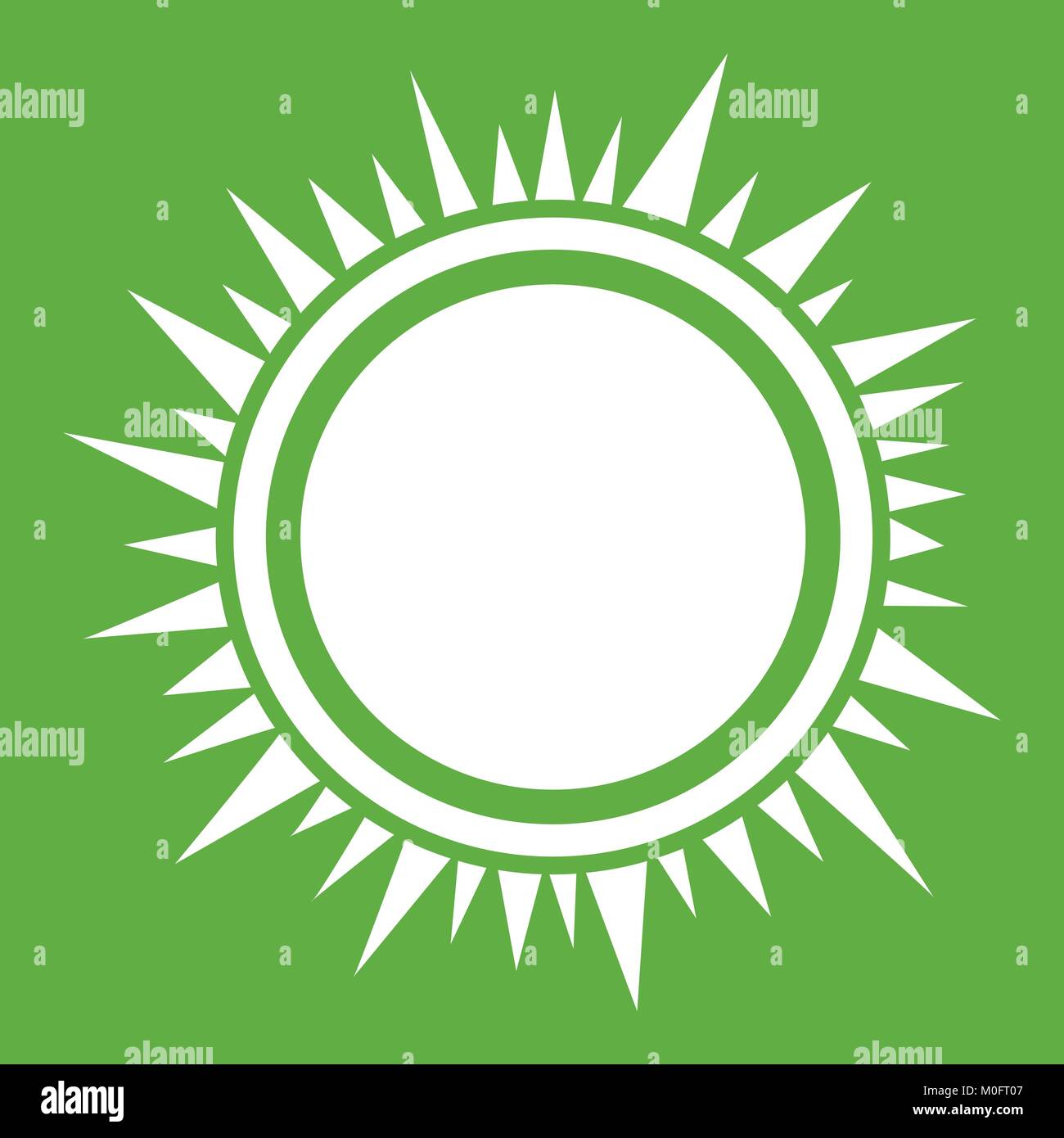 Sun icon green Stock Vector Image & Art - Alamy
