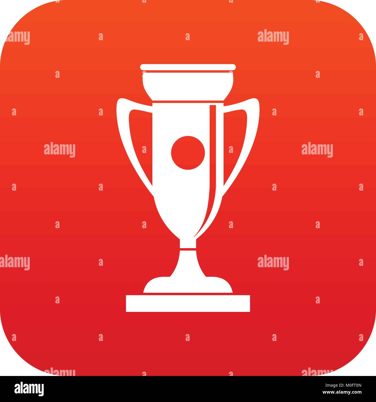 Winning cup icon digital red Stock Vector Image & Art - Alamy