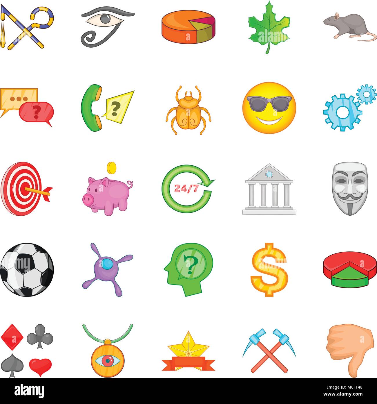 Symbolize icons set, cartoon style Stock Vector Image & Art - Alamy