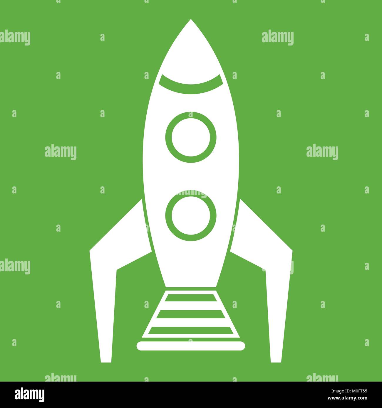 Space rocket icon green Stock Vector Image & Art - Alamy