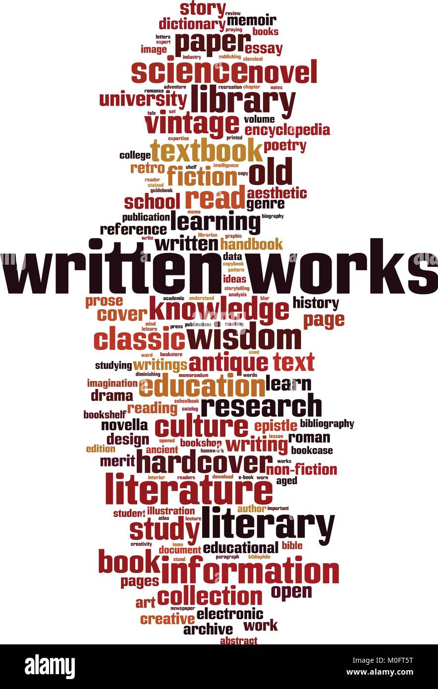 Written works Stock Vector Images - Alamy