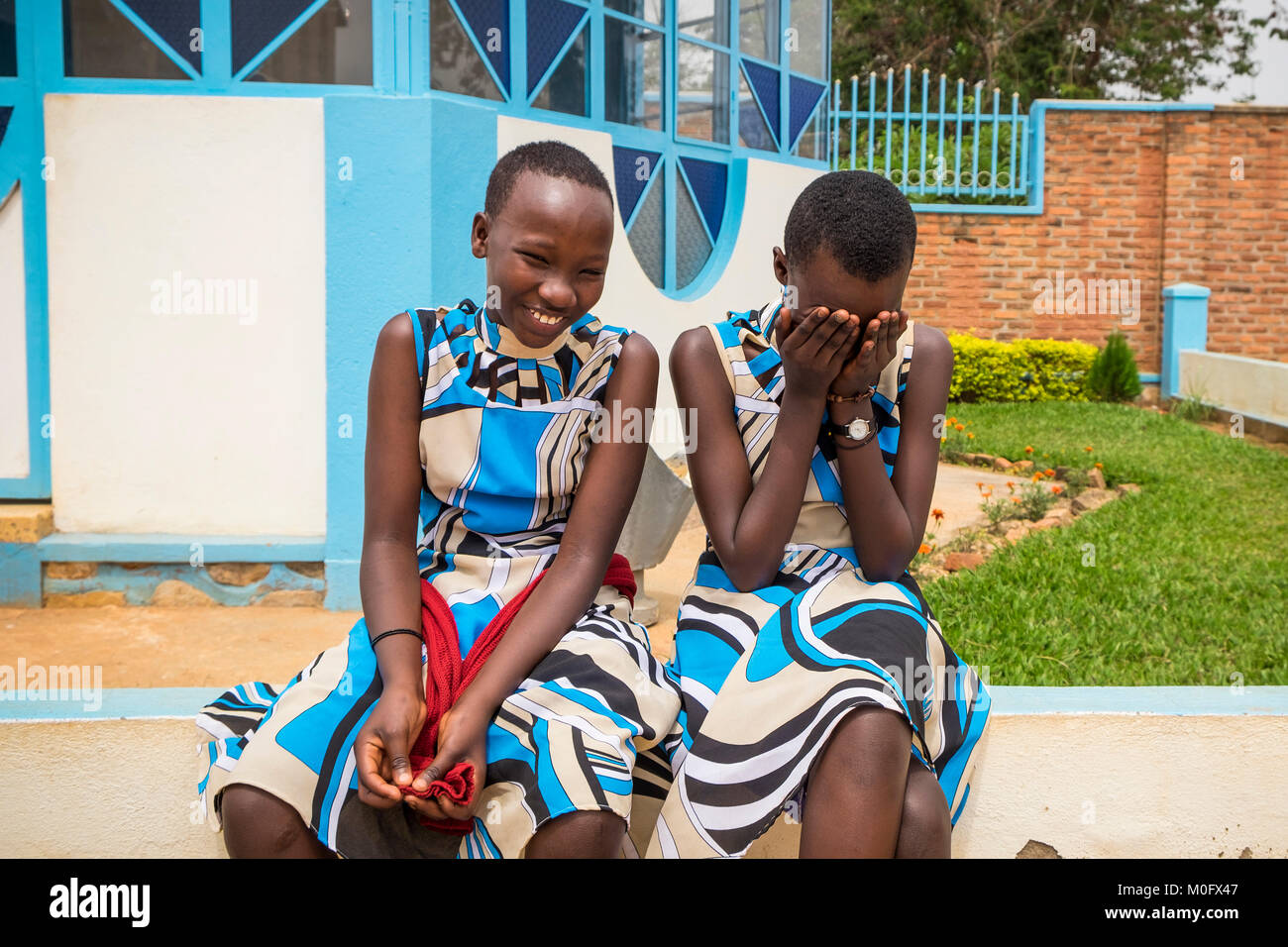 Rwanda, Nyamata, girls Stock Photo - Alamy
