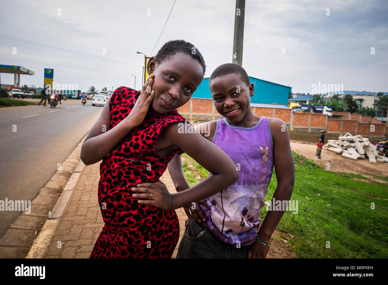 Rwanda, Cyangugu, girls Stock Photo - Alamy