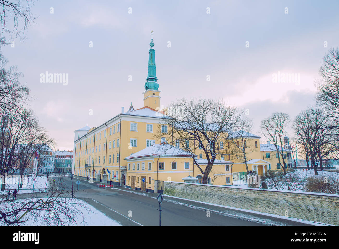 Latvia, Riga, Presidens palace, old town center, architecture. 2018 Old ...