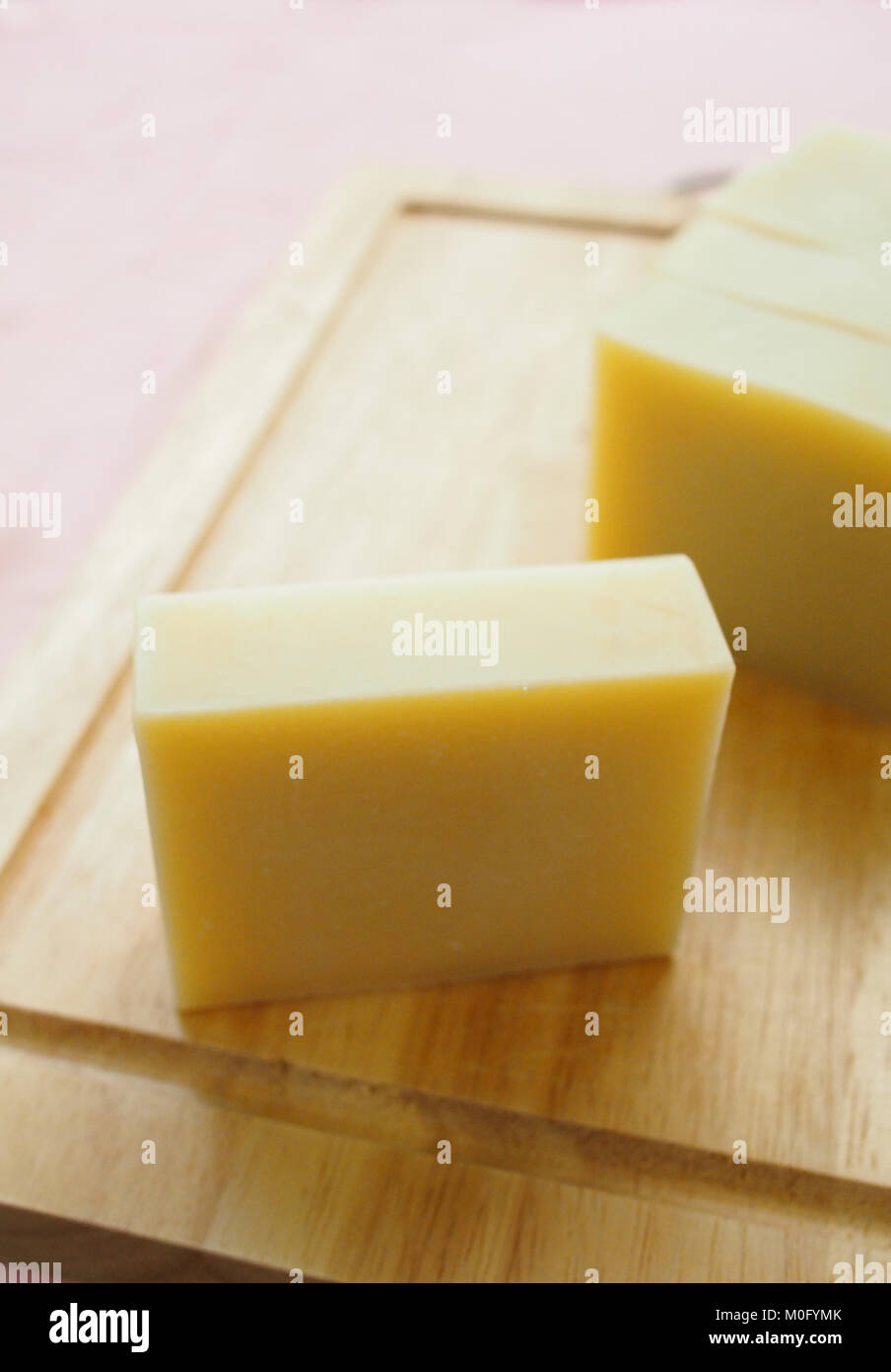 natural cold process handmade soap Stock Photo - Alamy
