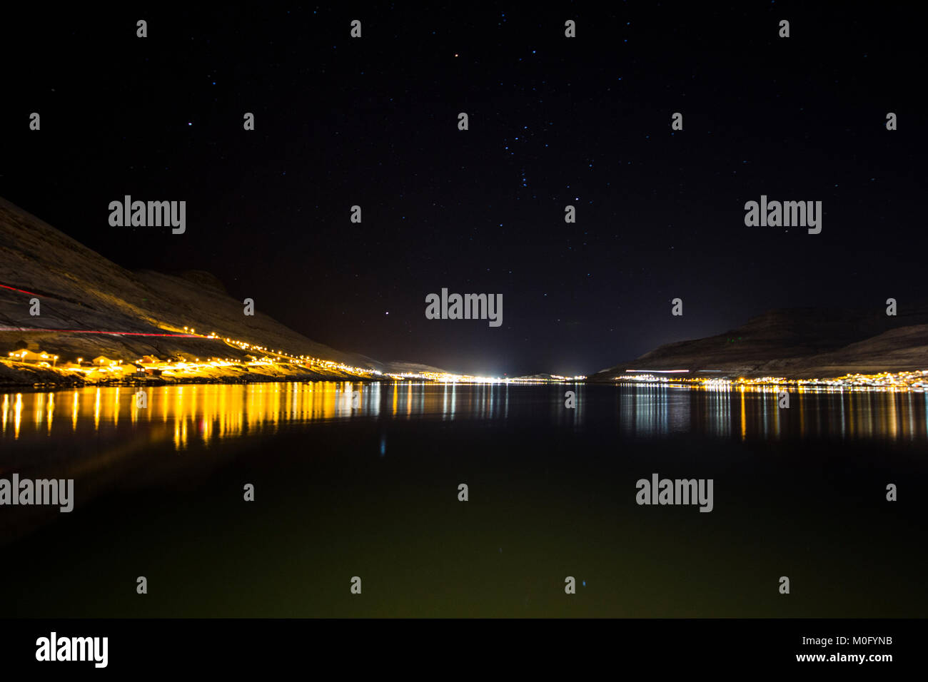 Winter night in the north Atlantic Stock Photo - Alamy