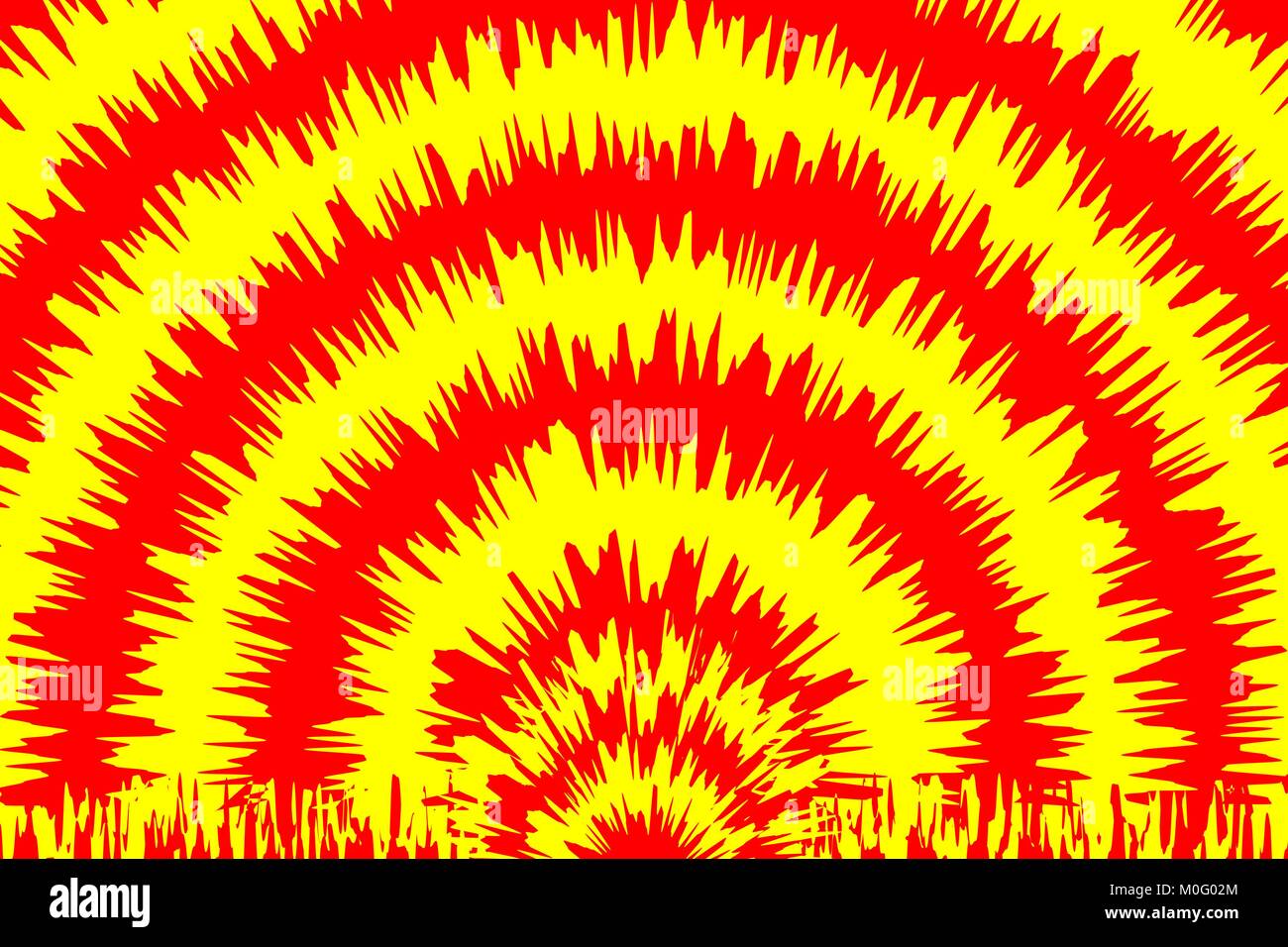 Explosion - abstract red and yellow vector pattern Stock Vector Image ...