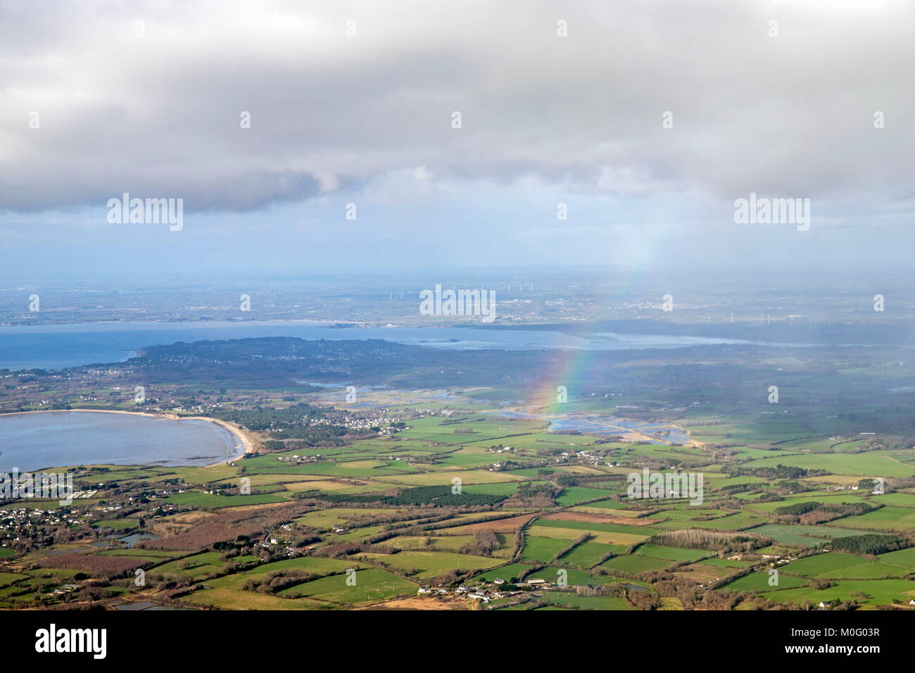 Aerial view of atlantic coast and marsh Stock Photo - Alamy