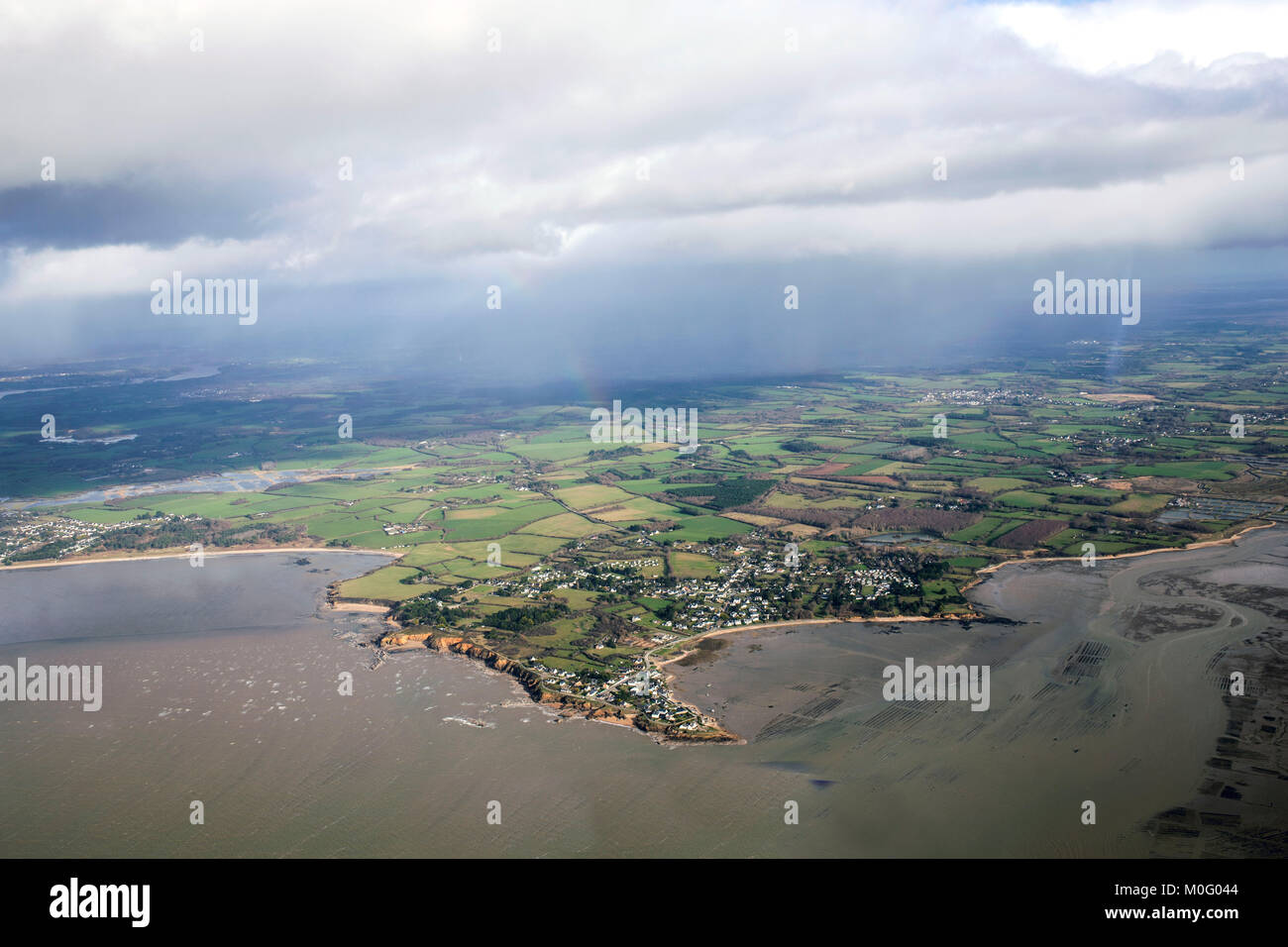 Aerial view of atlantic coast and marsh Stock Photo - Alamy