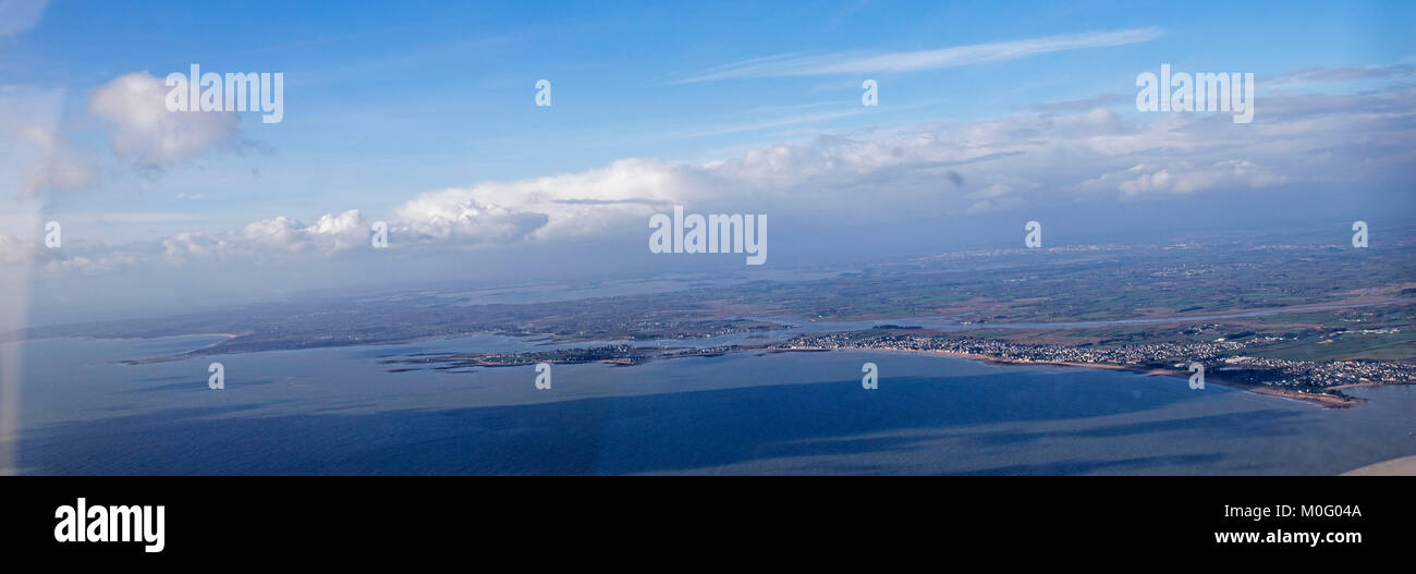 Aerial view of atlantic coast and marsh Stock Photo - Alamy
