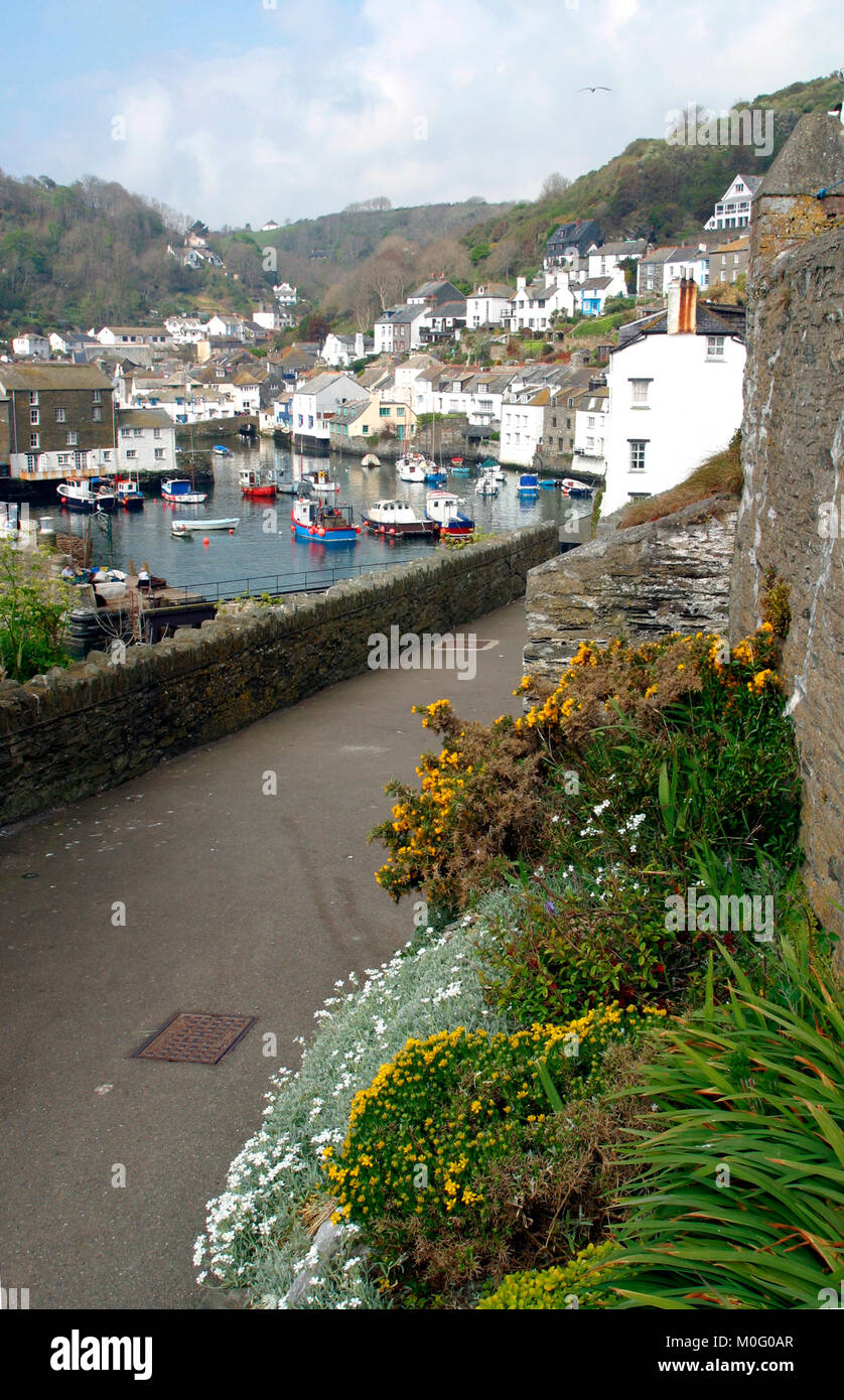 Polperro view hi-res stock photography and images - Alamy