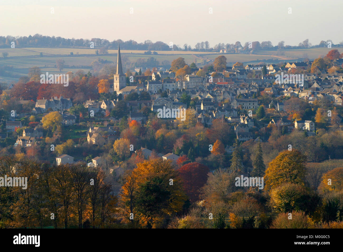 Autumn view painswick gloucestershire hi-res stock photography and ...