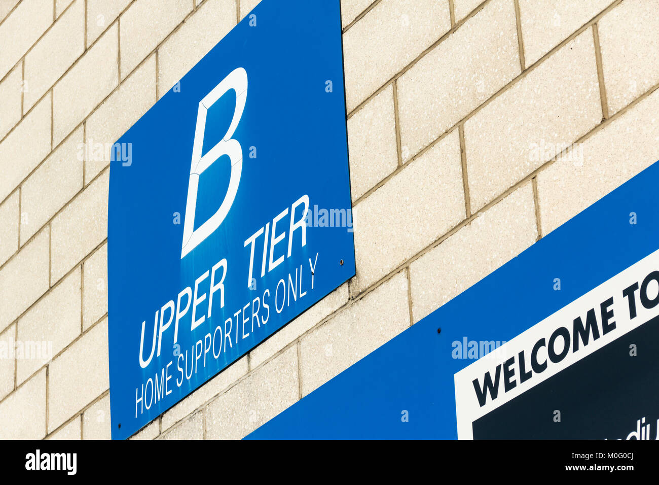 Football home supporter sign hi-res stock photography and images - Alamy