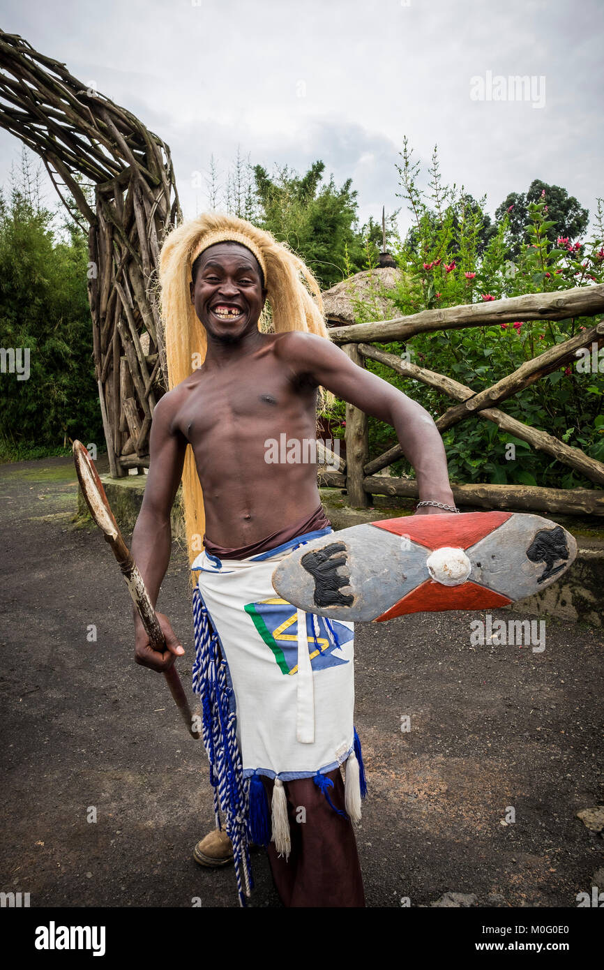 Rwanda, Ruhengeri, Musanze, Iby'Iwacu Cultural village Stock Photo - Alamy