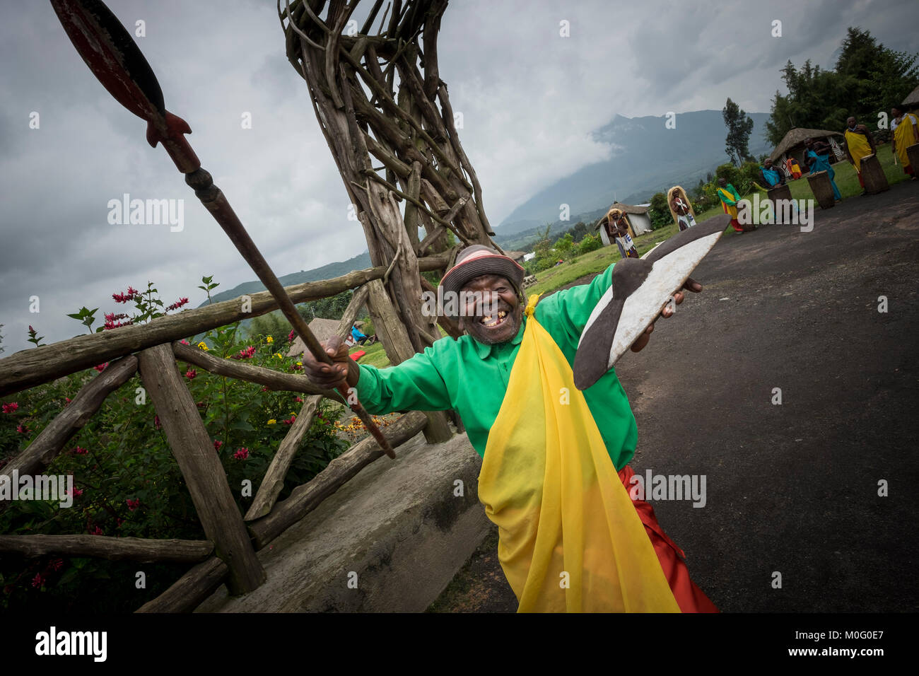 Rwanda, Ruhengeri, Musanze, Iby'Iwacu Cultural village, portrait Stock ...