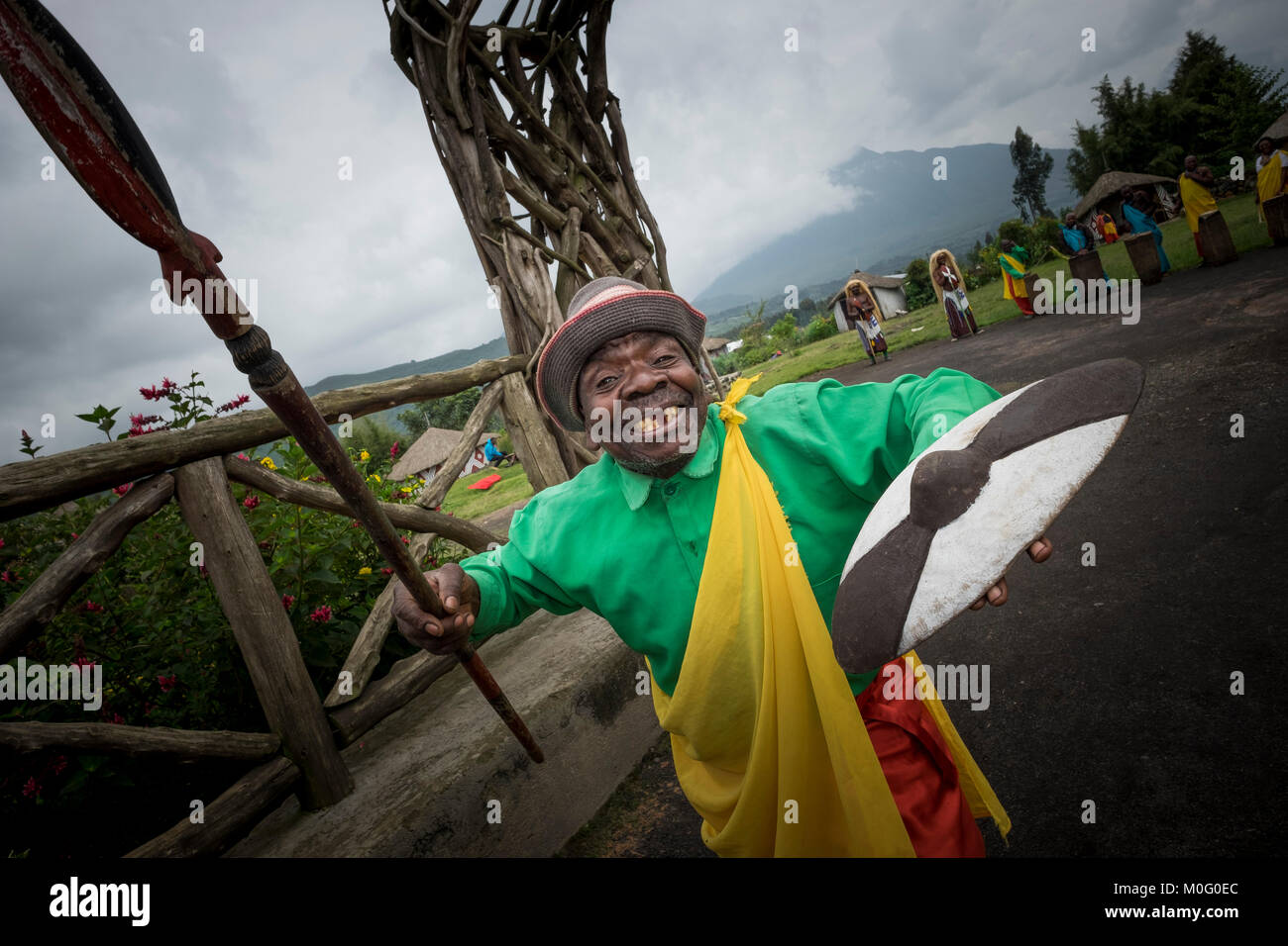 Rwanda, Ruhengeri, Musanze, Iby'Iwacu Cultural village, portrait Stock ...