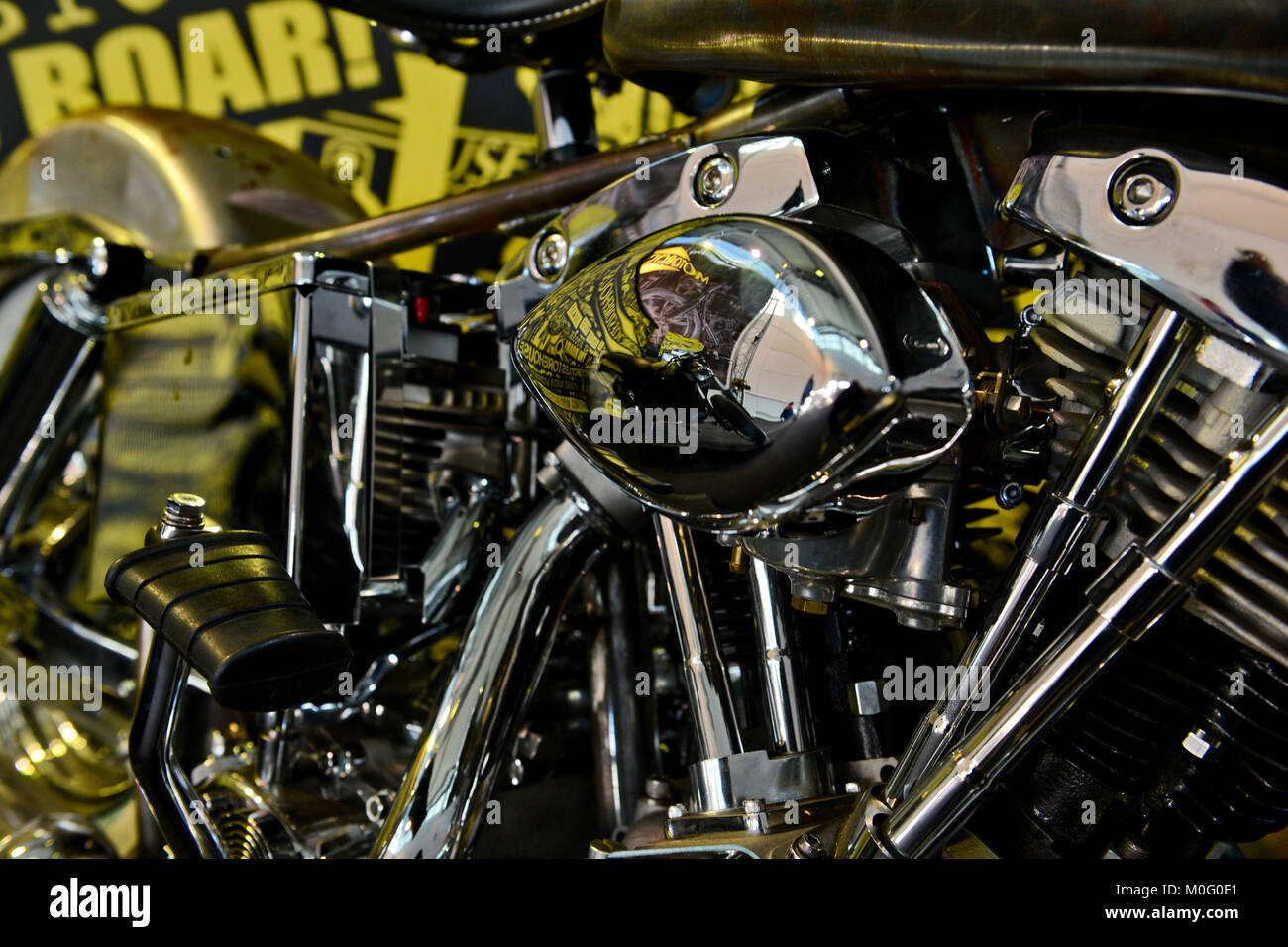 Custom Motorcycles and custom parts Stock Photo - Alamy