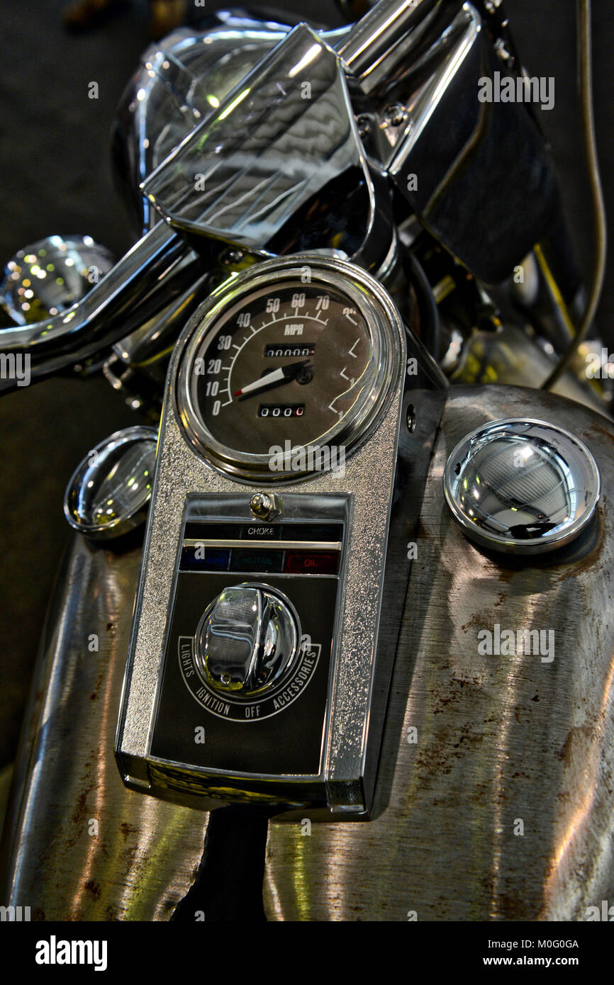 Custom Motorcycles and custom parts Stock Photo - Alamy