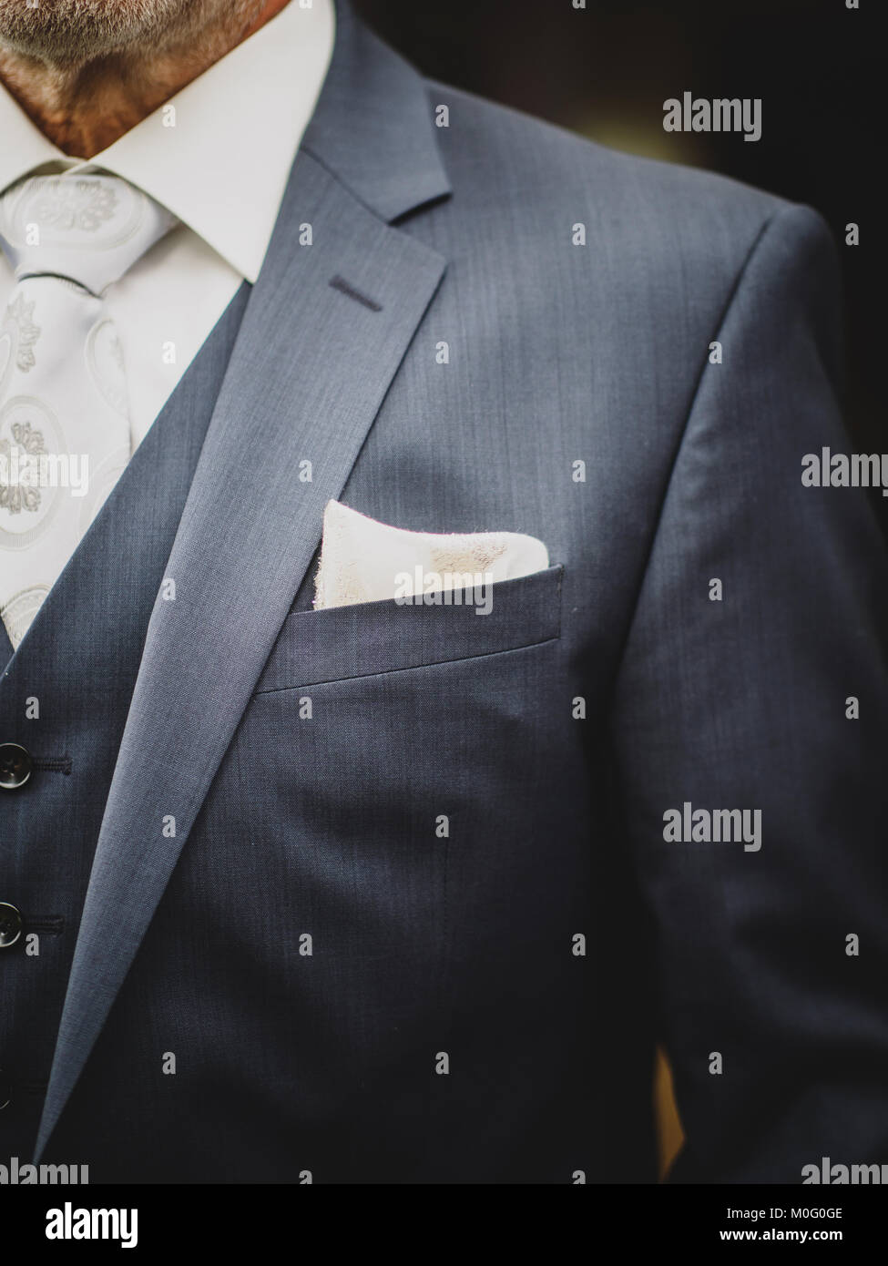 The cloth in the jacket of the groom Stock Photo - Alamy