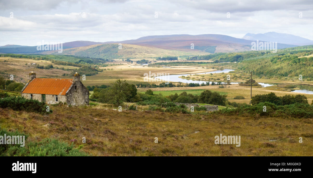 The River Oykel flows into the Kyle of Sutherland in Strath Kyle under ...