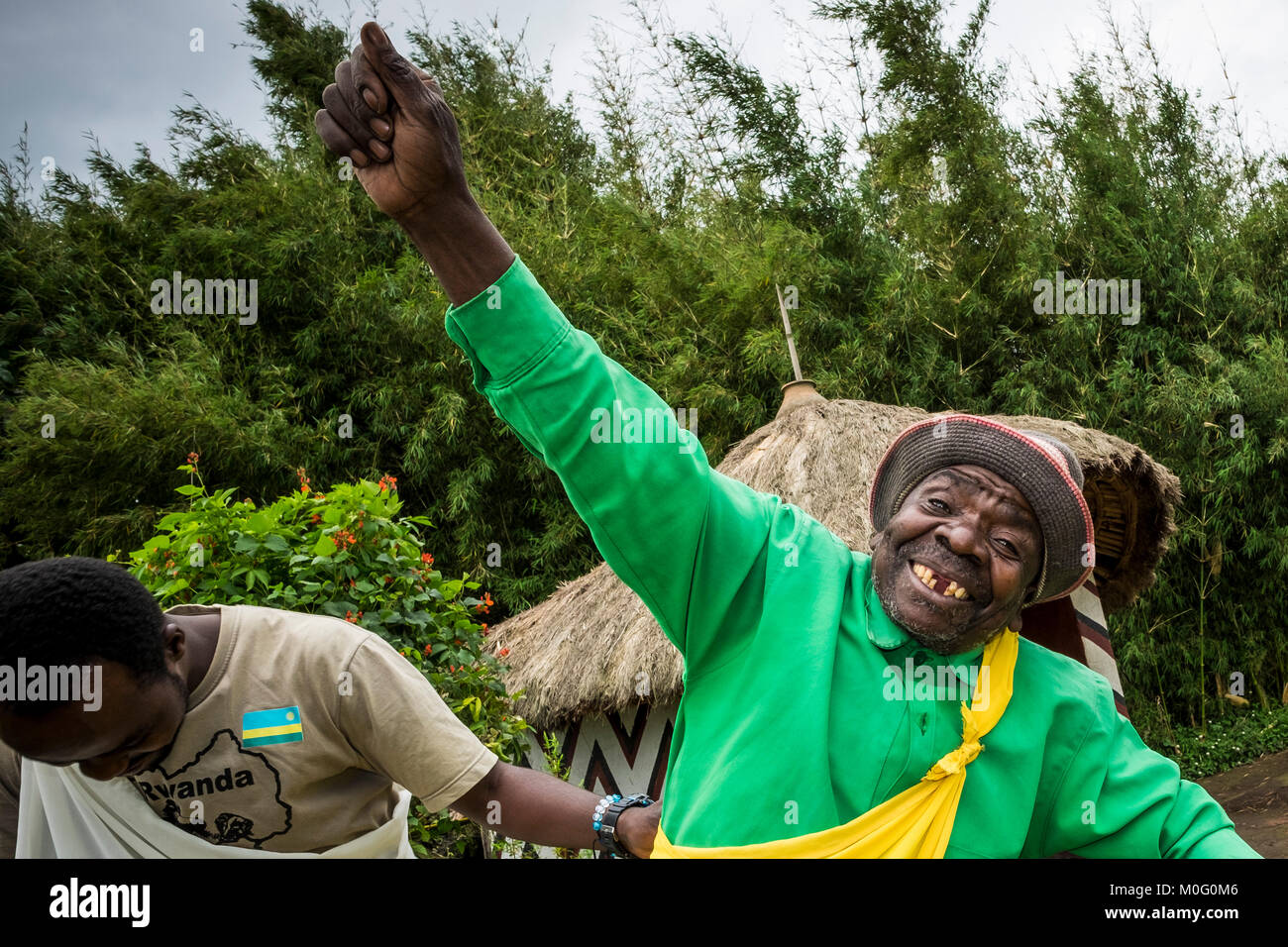 Rwanda, Ruhengeri, Musanze, Iby'Iwacu Cultural village, man Stock Photo ...