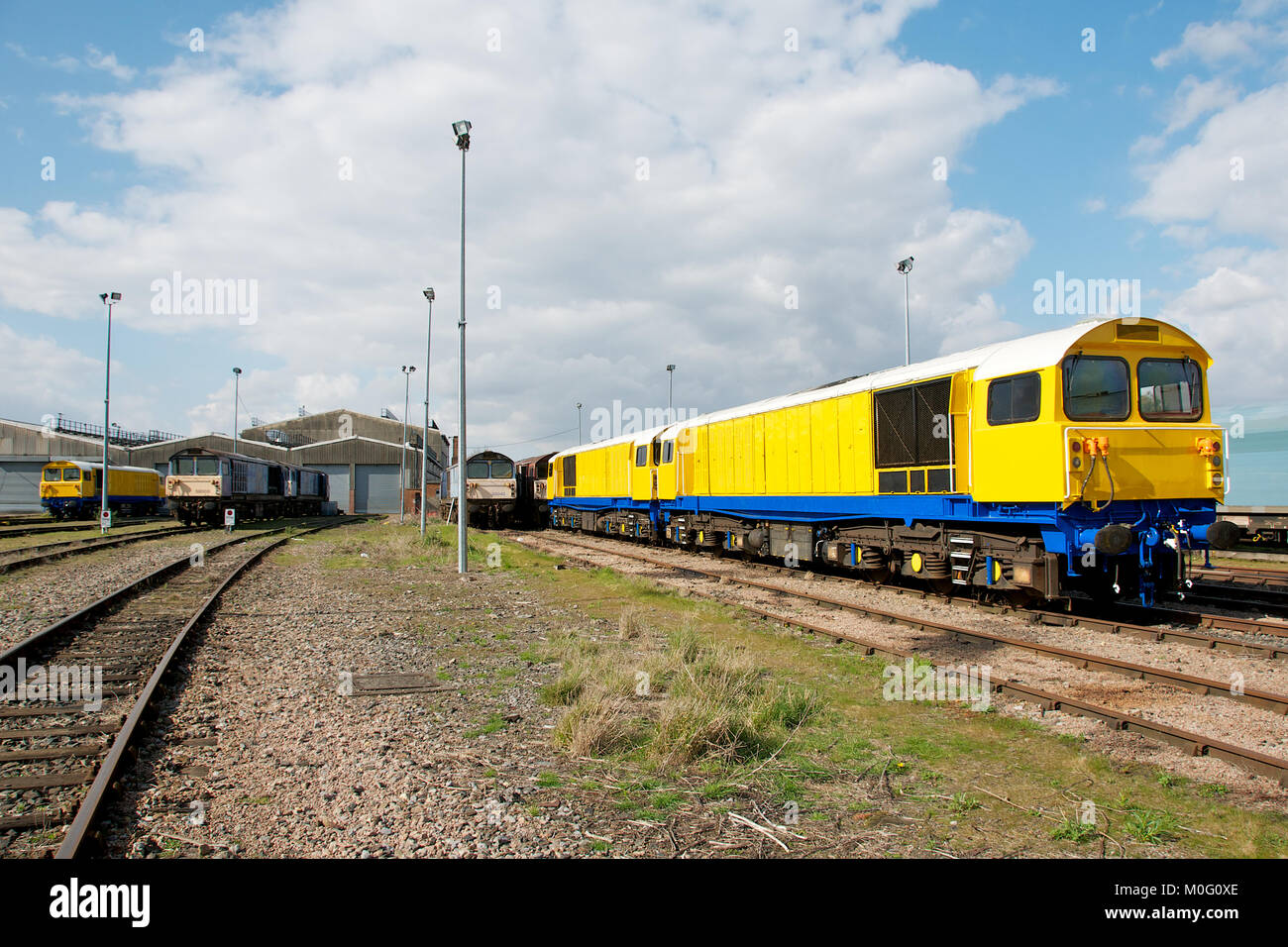 Class 58 Diesel locomotive repainted and ready for export at Eastleigh ...