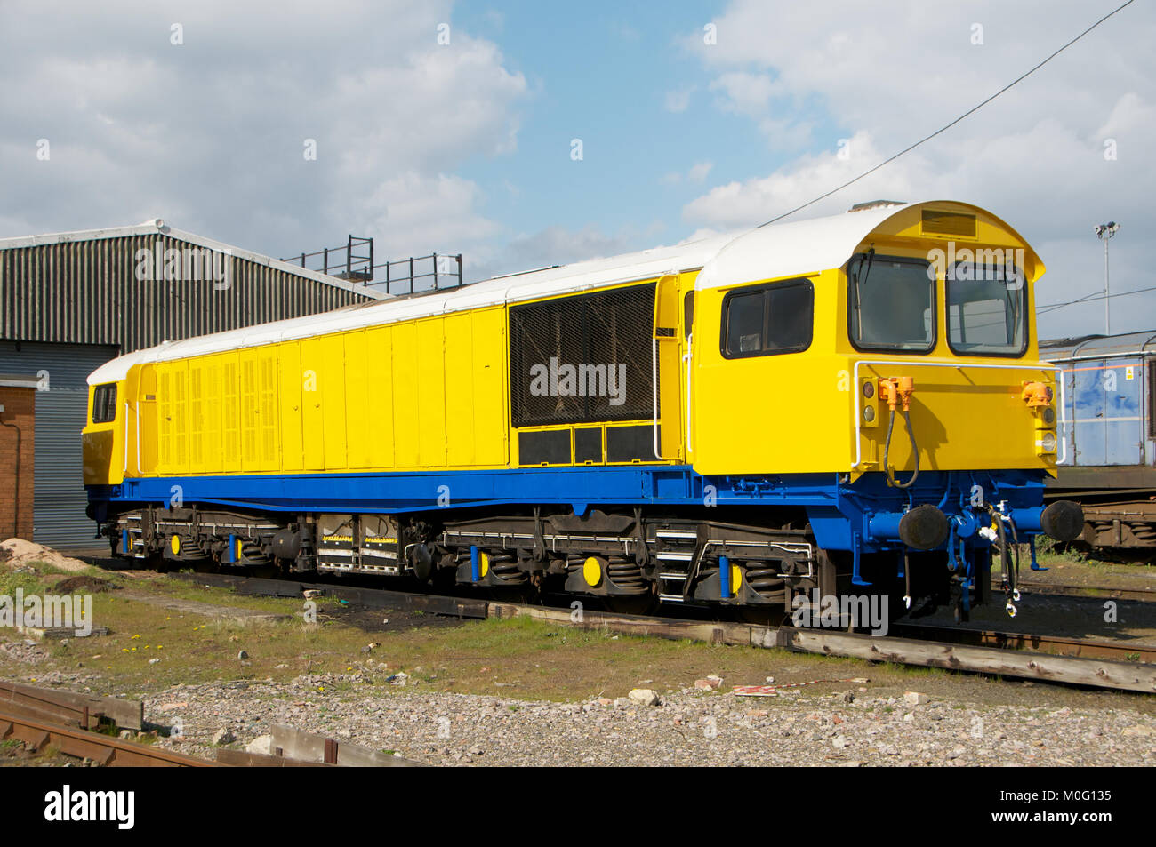 Class 58 Diesel locomotive repainted and ready for export at Eastleigh ...