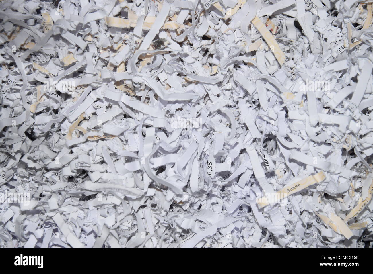 shredded paper cuts from a document shredder Stock Photo - Alamy