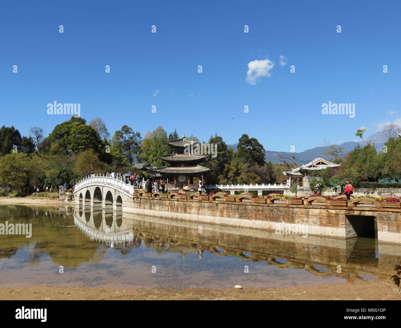 Black Dragon Pool. The Most famous pond in the scenic Jade Spring Park ...