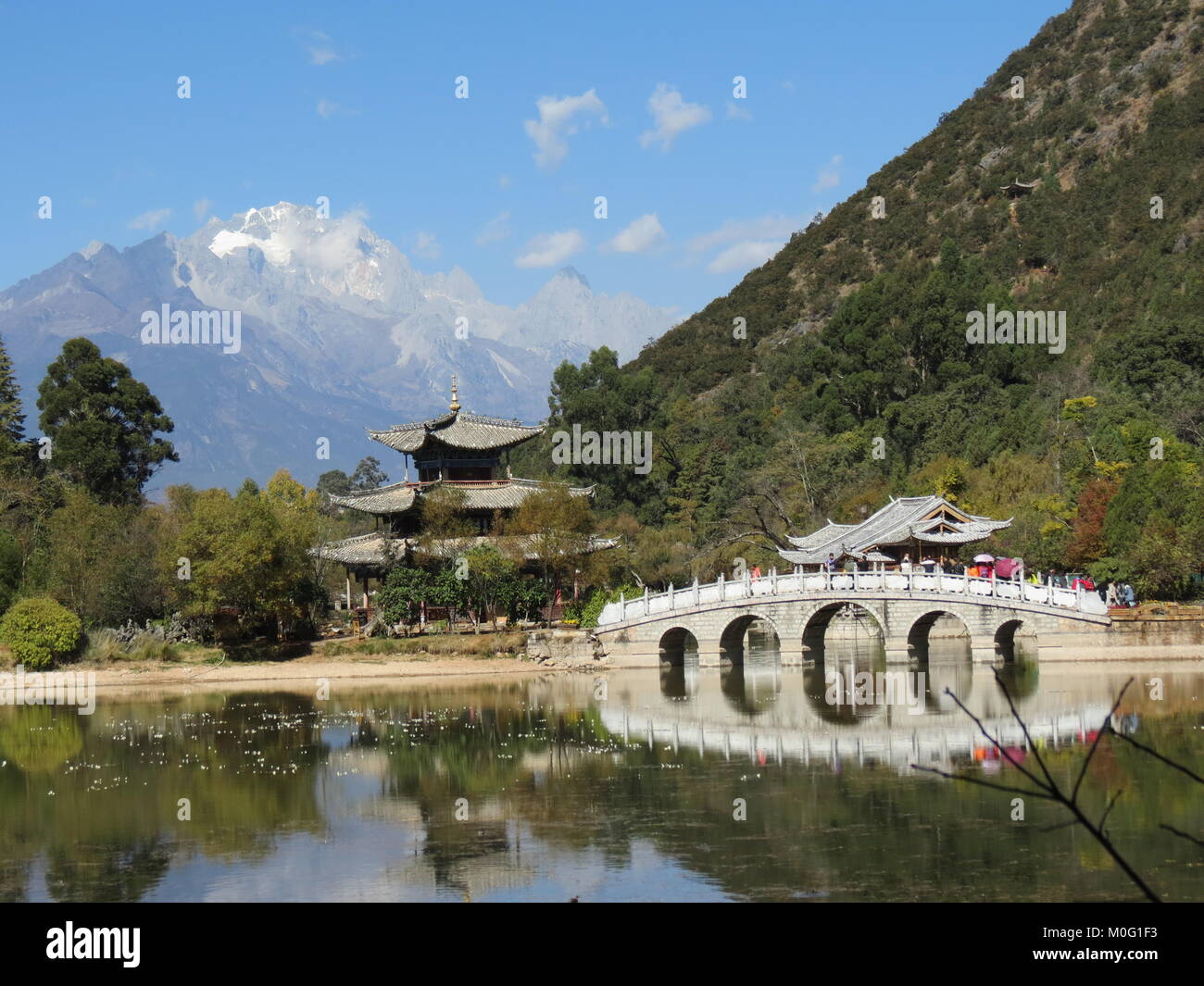 Black Dragon Pool. The Most famous pond in the scenic Jade Spring Park ...