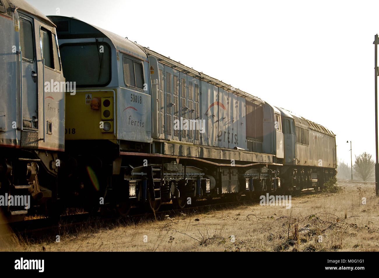 Class 58 Diesel locomotive at Eastleigh Railway Depot Stock Photo - Alamy
