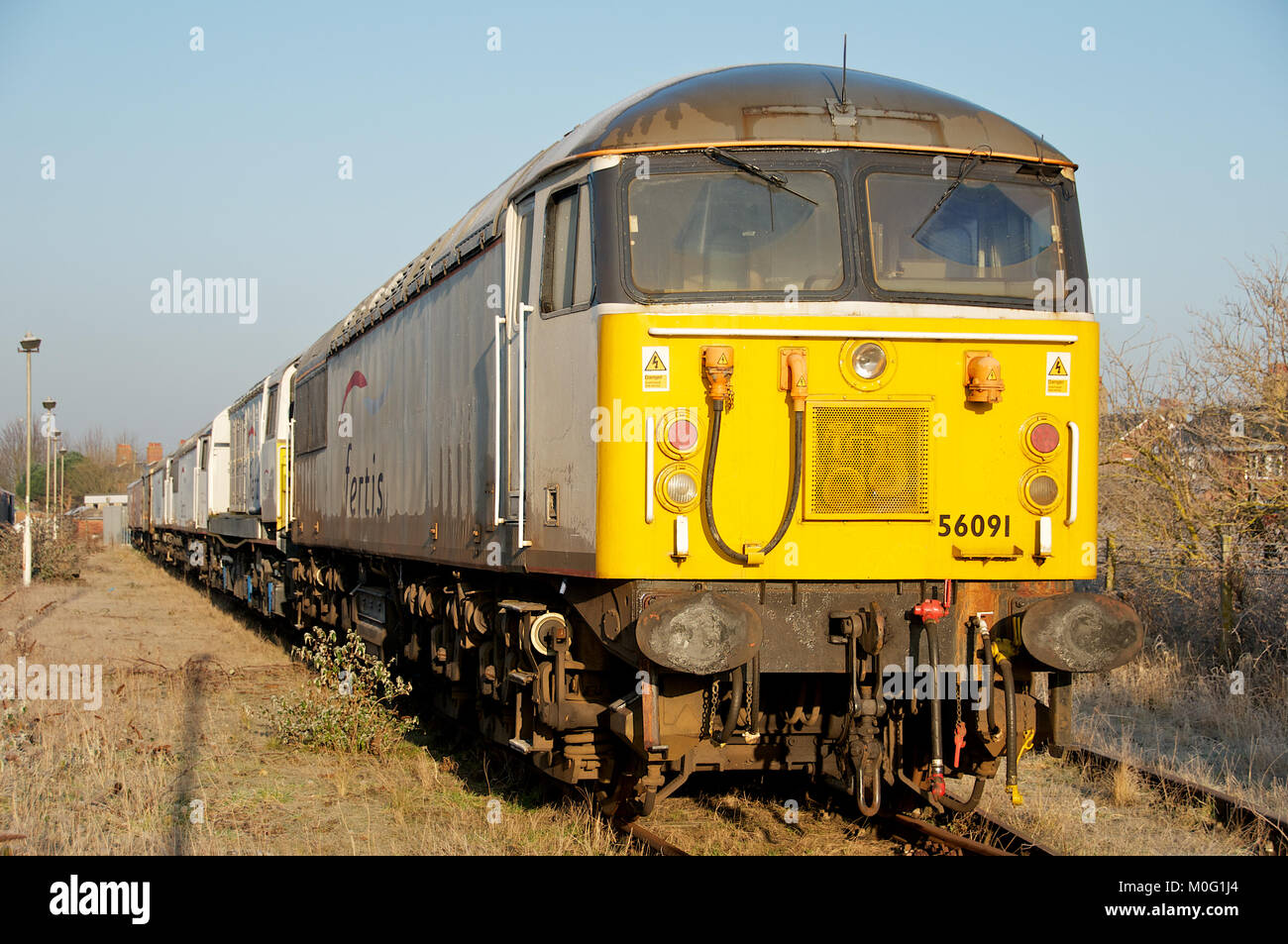 Class 56 Diesel locomotive at Eastleigh Railway Depot Stock Photo - Alamy