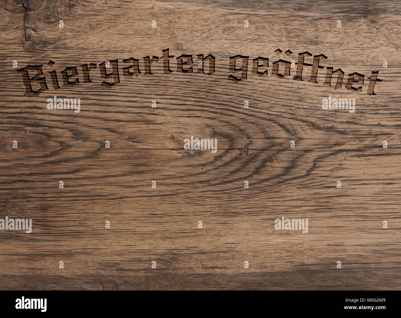 Old used oak plank using a background, wooden texture with the German ...