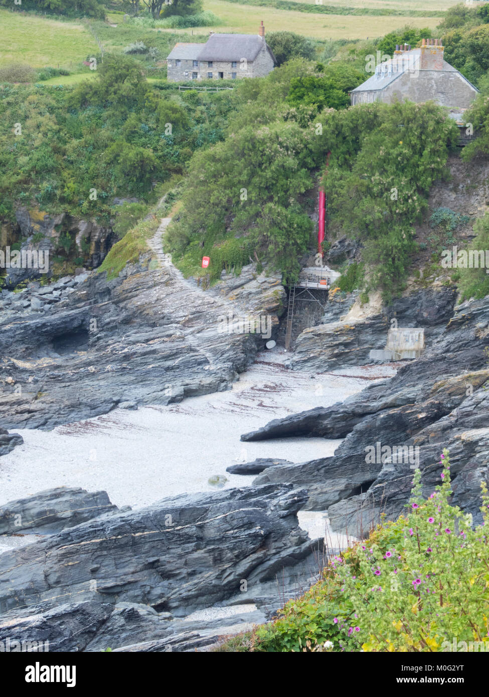 Bessy's Cove or popularly known as Prussia Cove, Cornwall, England, UK ...