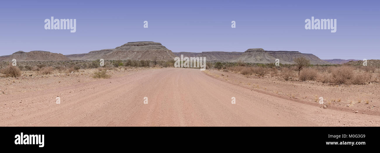 A wide open desert landscape in Namibia Stock Photo - Alamy
